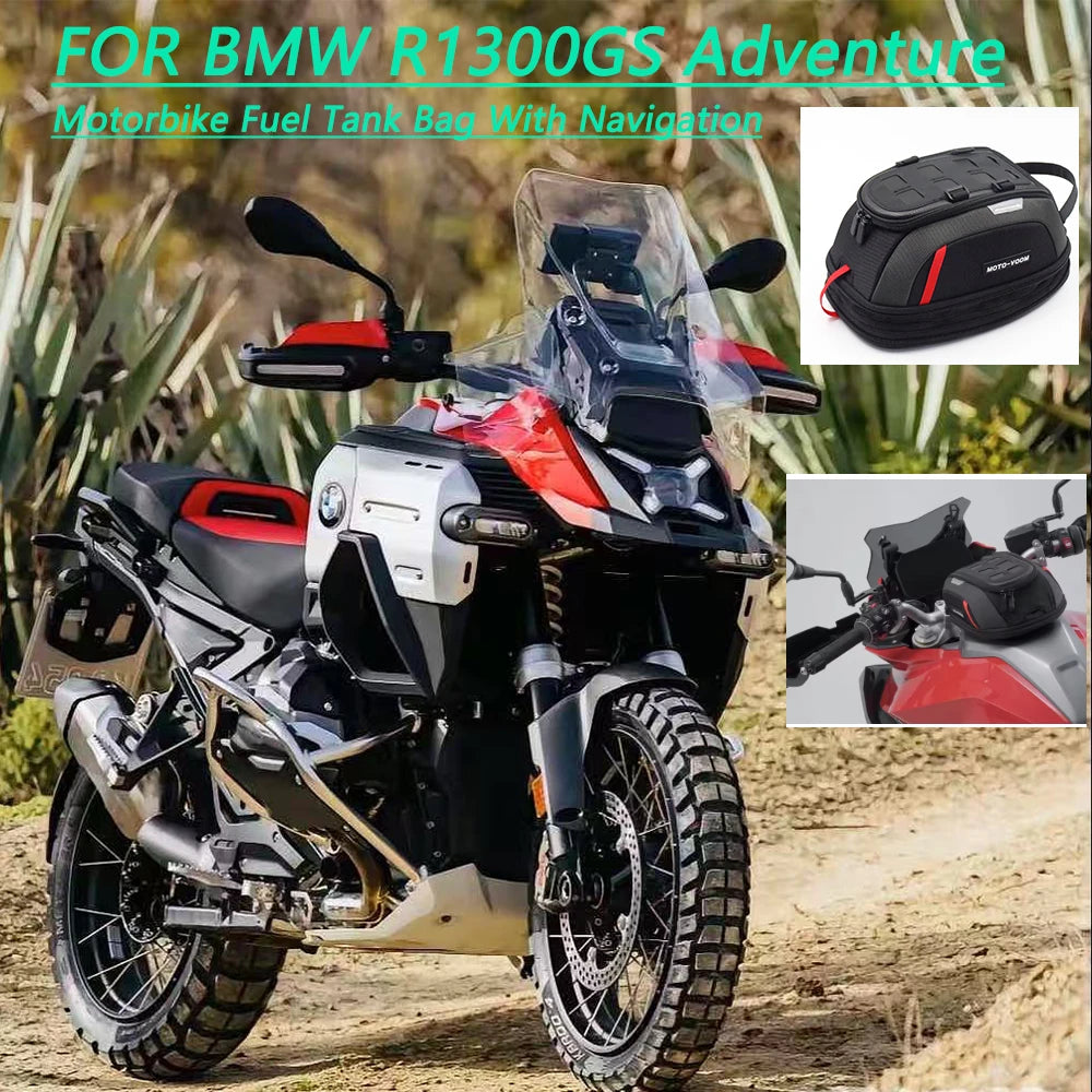 Quick Release Motorcycle Tank Bags With Navigation Case Motorbike Fuel ...